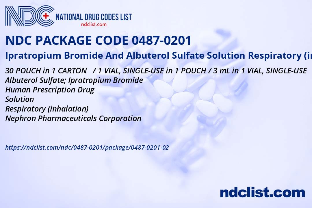NDC Package 0487-0201-02 Ipratropium Bromide And Albuterol Sulfate ...