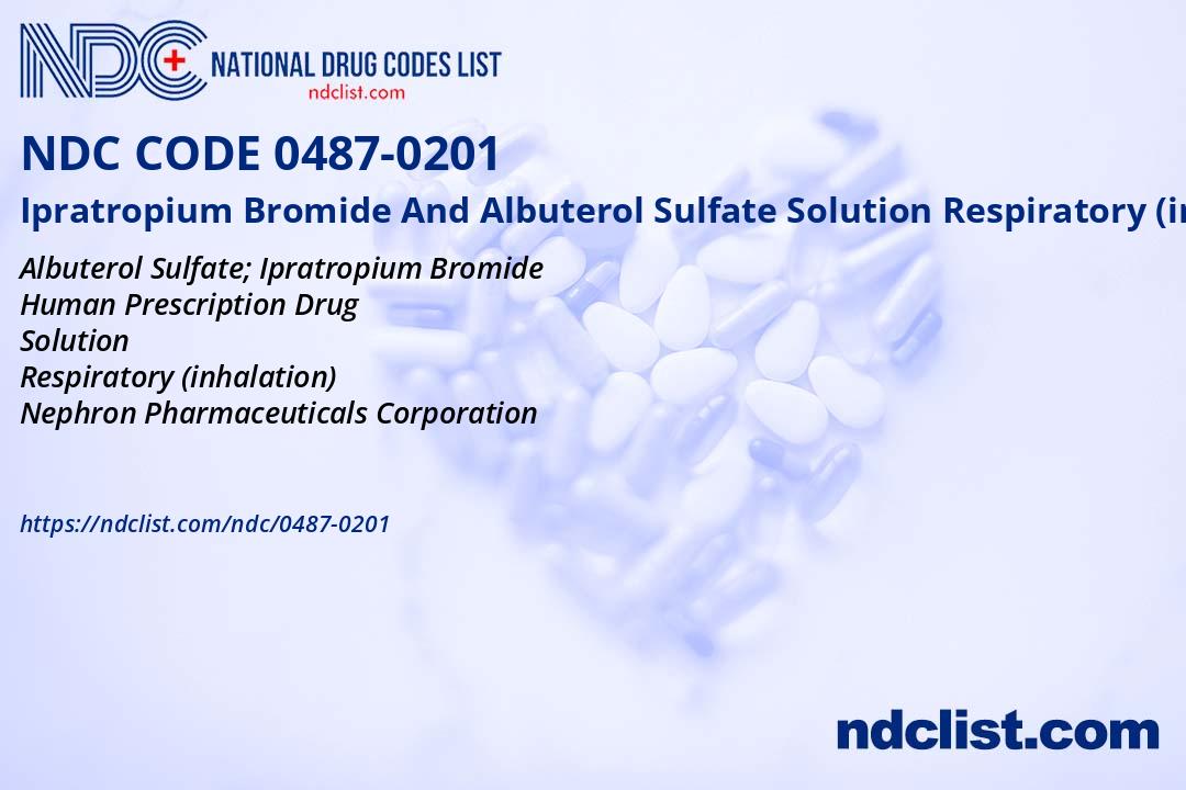 Ipratropium Bromide And Albuterol Sulfate NDC 0487-0201