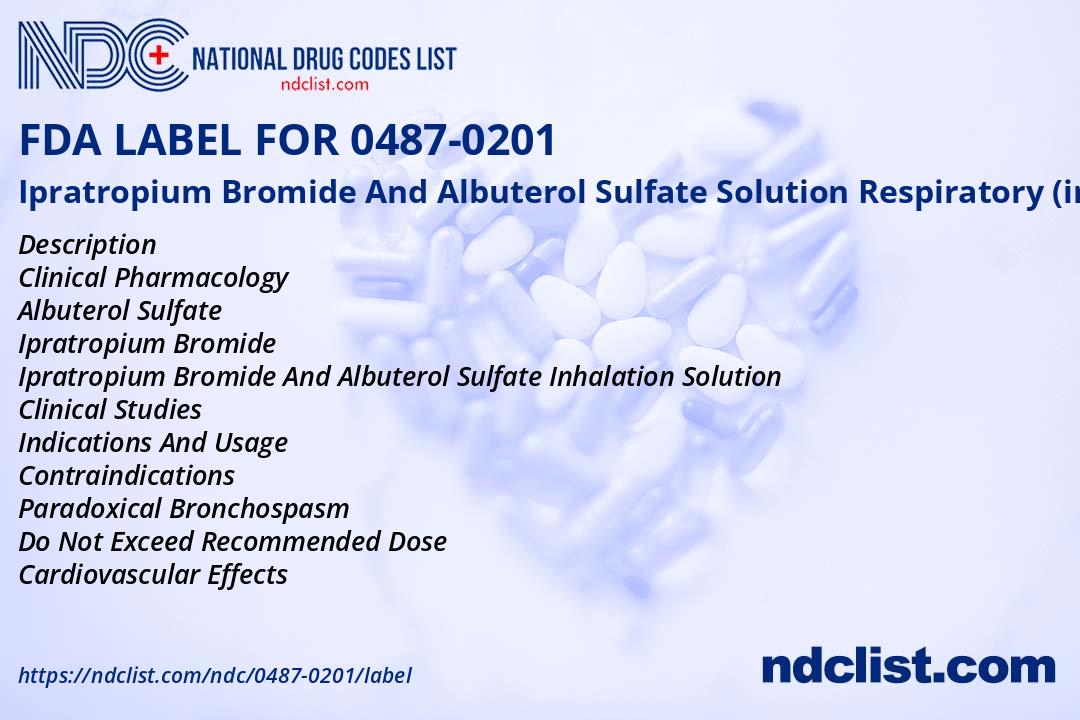 FDA Label for Ipratropium Bromide And Albuterol Sulfate Solution ...