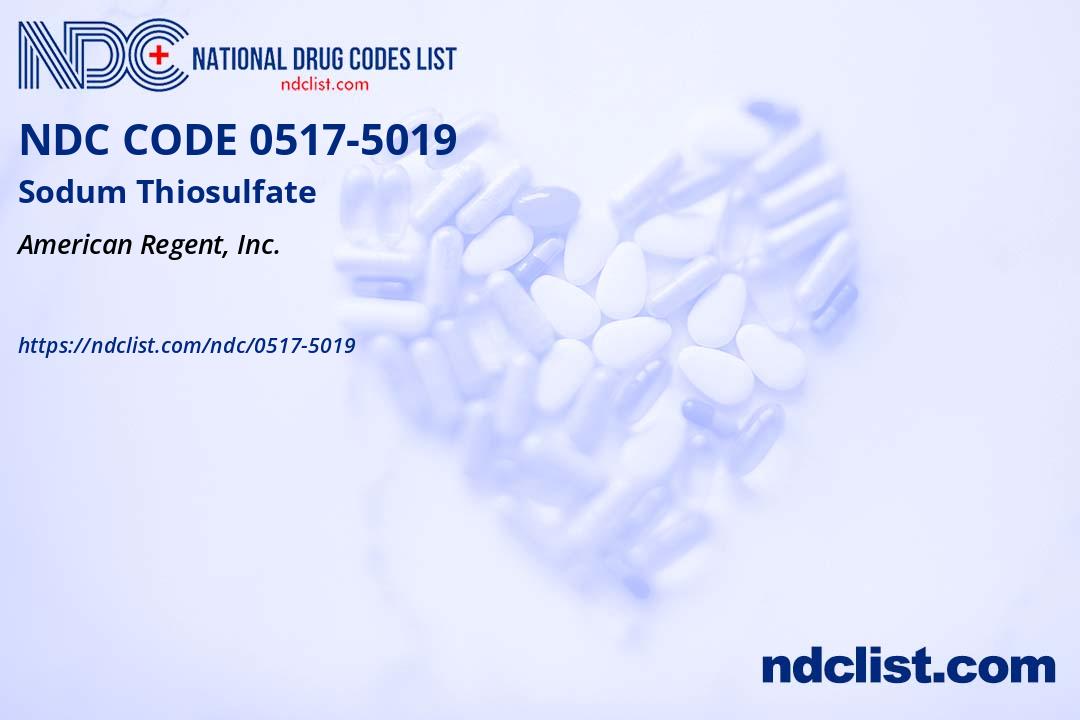 NDC 0517-5019 Sodum Thiosulfate
