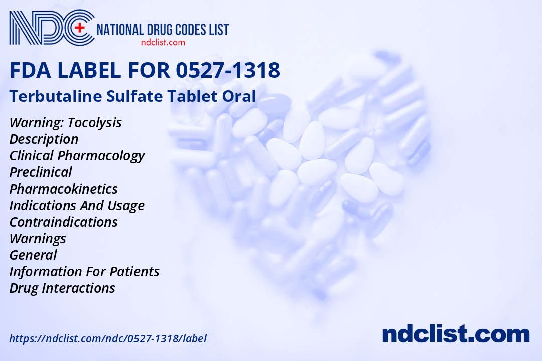 FDA Label for Terbutaline Sulfate Tablet Oral - Indications, Usage ...