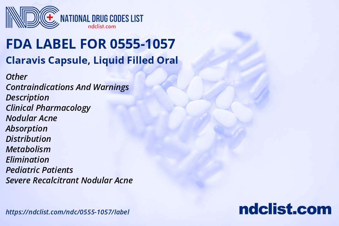 FDA Label for Claravis Capsule, Liquid Filled Oral - Indications, Usage ...