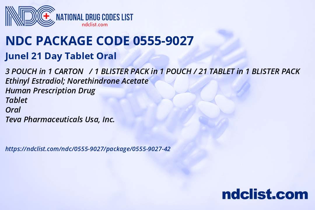 Junel Tablet- NDC0555-9027-42