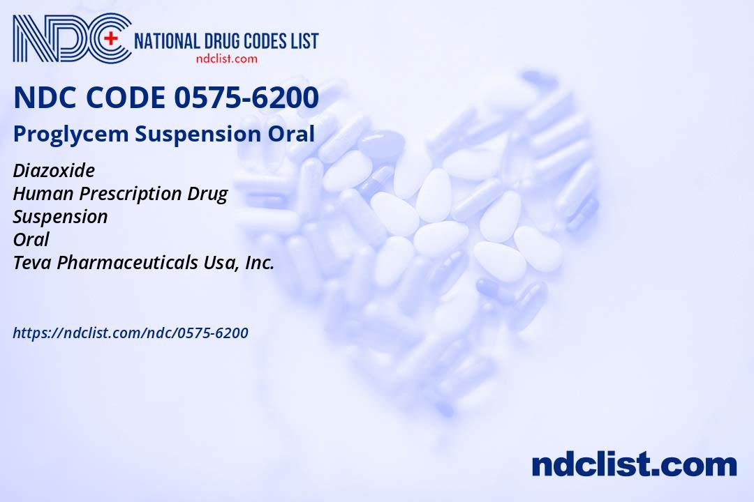 NDC 0575-6200 Proglycem Suspension Oral