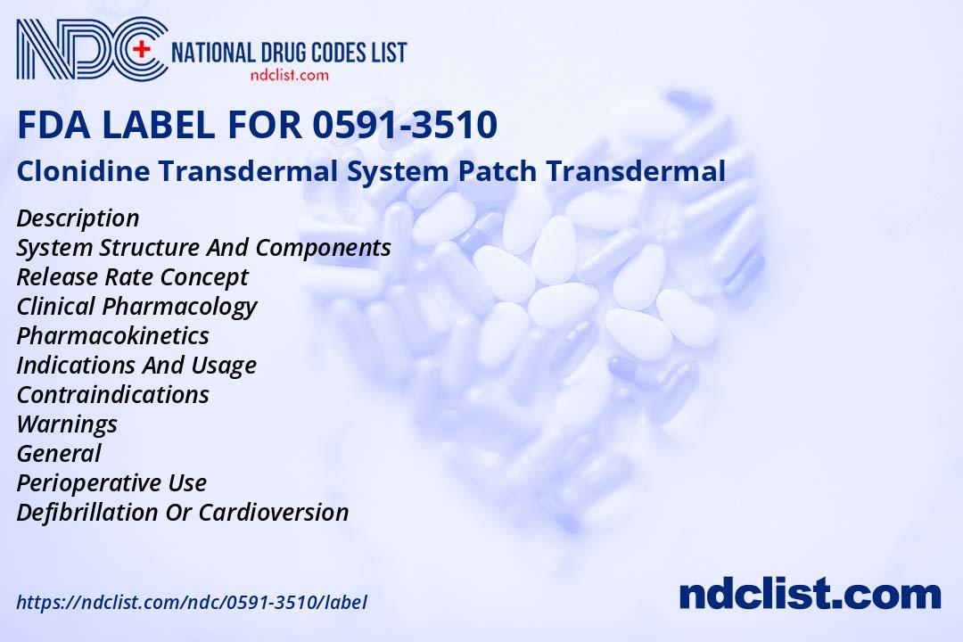 FDA Label for Clonidine Transdermal System Patch Transdermal ...