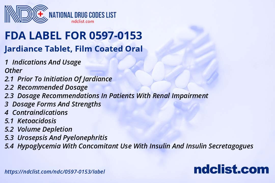 FDA Label for Jardiance Tablet, Film Coated Oral - Indications, Usage ...