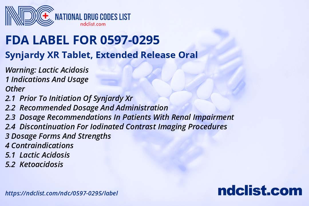 FDA Label for Synjardy XR Tablet, Extended Release Oral - Indications ...