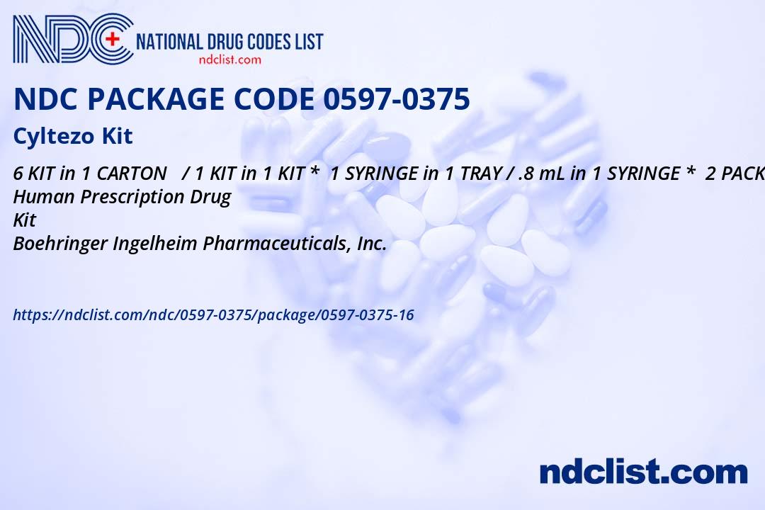 NDC Package 0597-0375-16 Cyltezo Kit