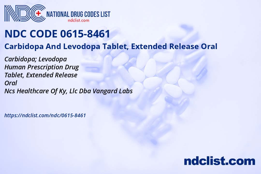NDC 0615-8461 Carbidopa And Levodopa Tablet, Extended Release Oral