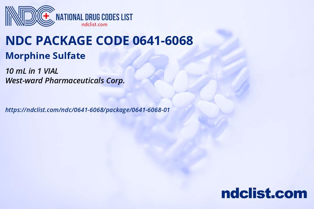 Morphine Sulfate- NDC0641-6068-01