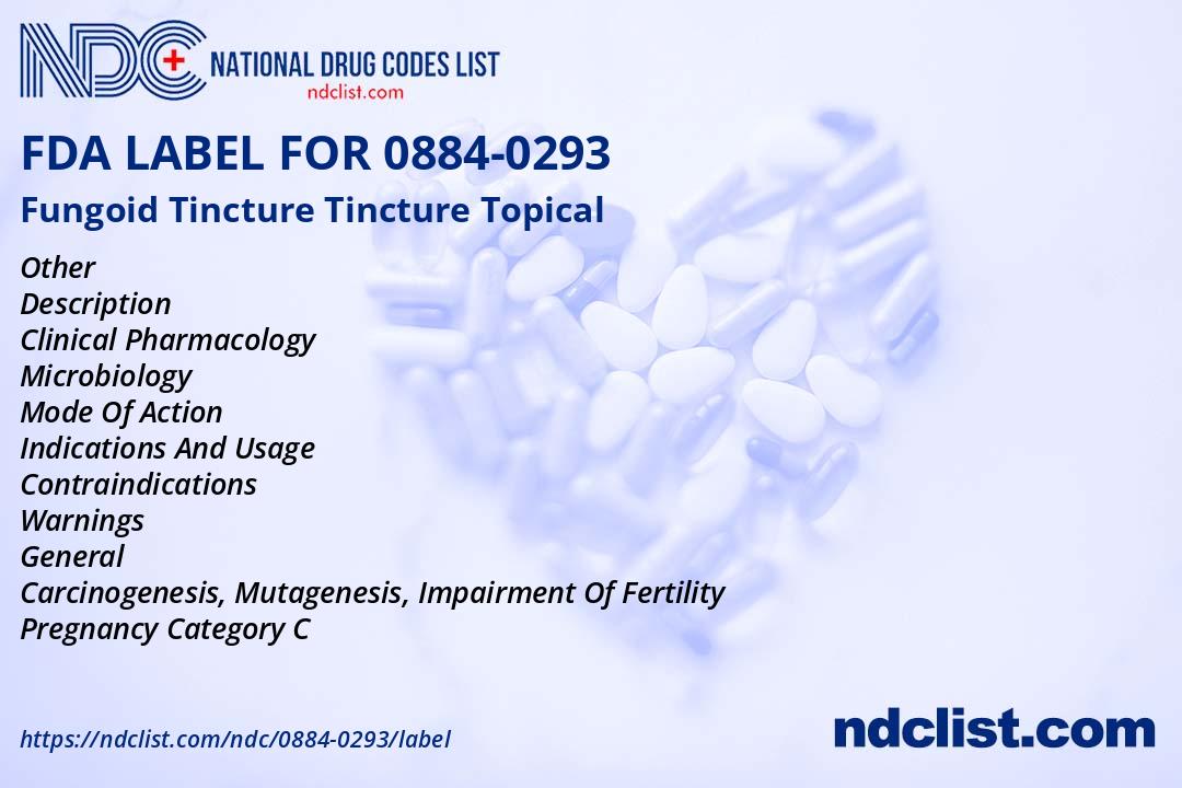 FDA Label for Fungoid Tincture Tincture Topical - Indications, Usage ...