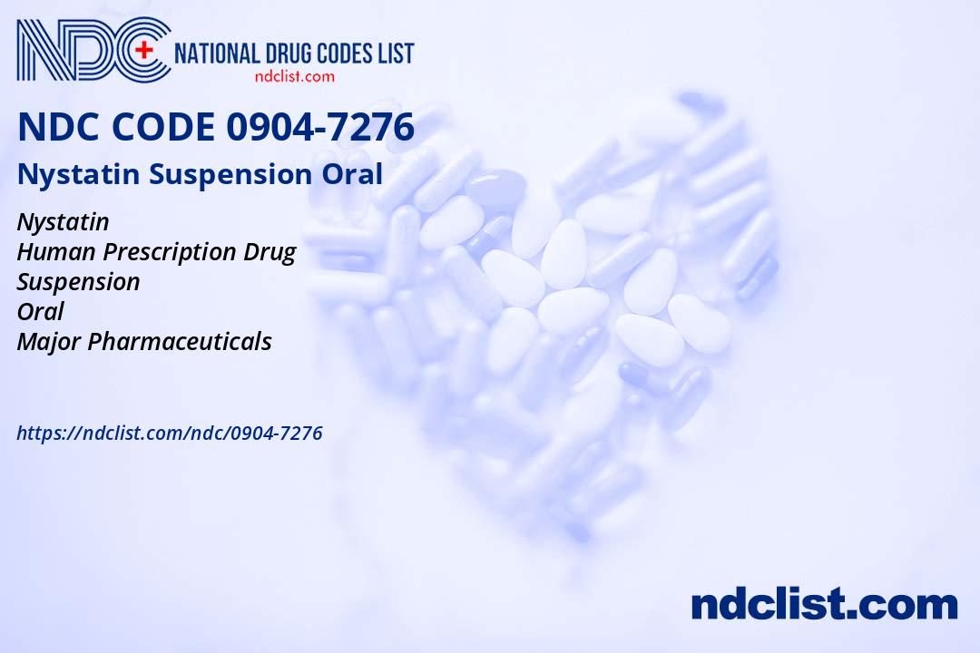NDC 0904-7276 Nystatin Suspension Oral