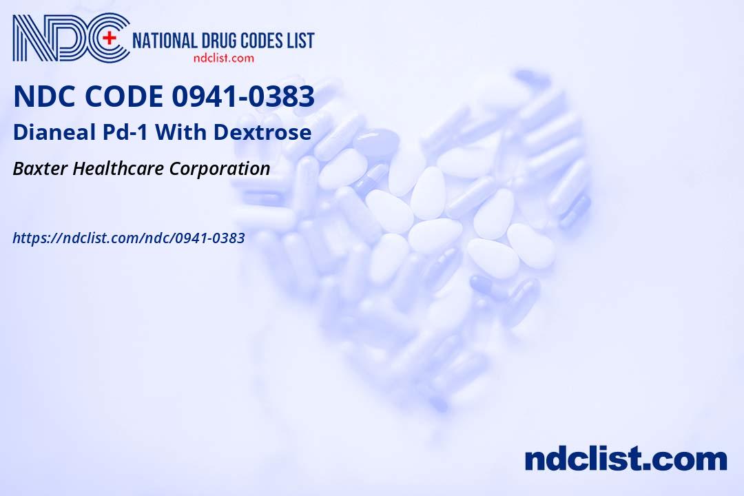 NDC 0941-0383 Dianeal Pd-1 With Dextrose