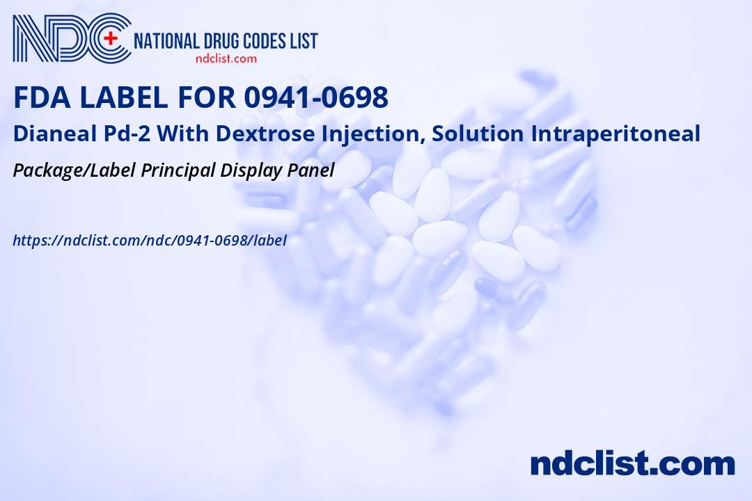 FDA Label for Dianeal Pd-2 With Dextrose Injection, Solution ...