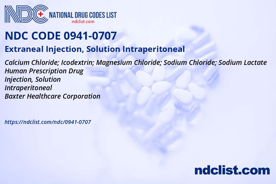 Extraneal Injection, Solution NDC 0941-0707