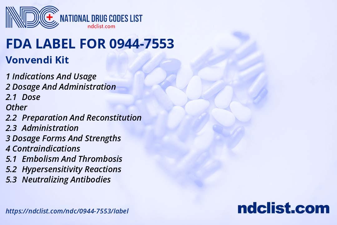 Vonvendi Kit FDA Label - NDC 0944-7553
