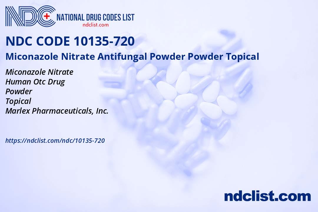 Miconazole Nitrate Antifungal Powder- NDC10135-720