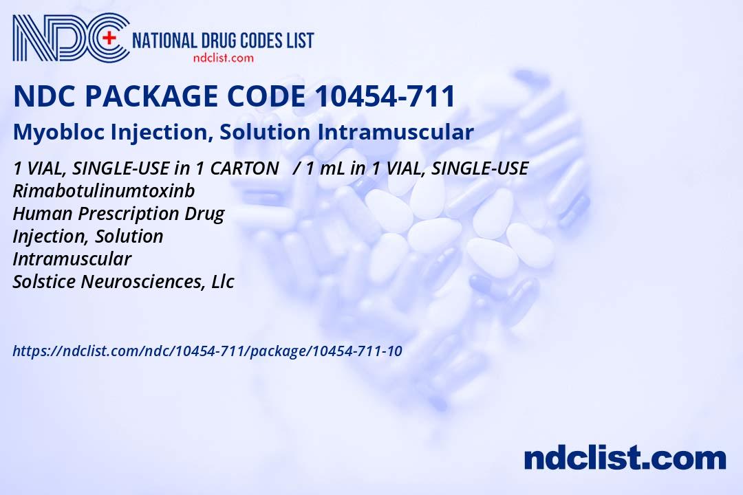 Myobloc Injection, Solution- NDC10454-711-10