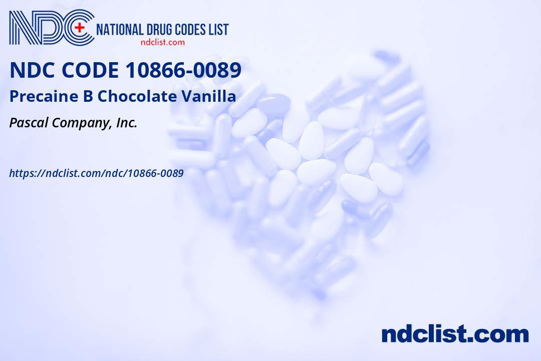 Precaine B Chocolate Vanilla- NDC10866-0089