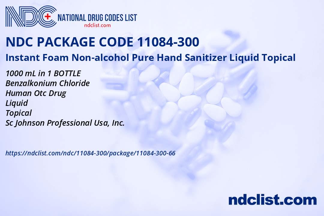 NDC Package 11084-300-66 Instant Foam Non-alcohol Pure Hand Sanitizer ...
