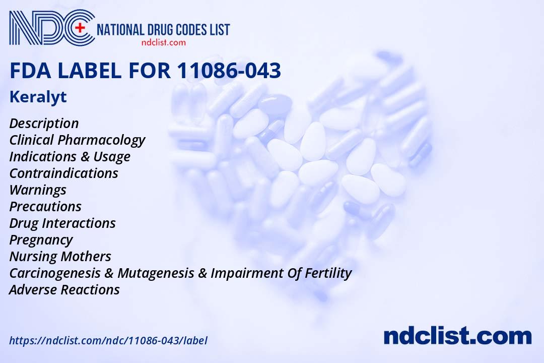 FDA Label for Keralyt - Indications, Usage & Precautions