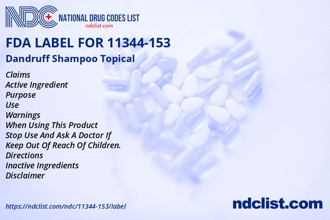 FDA Label for Dandruff Shampoo Topical - Indications, Usage & Precautions