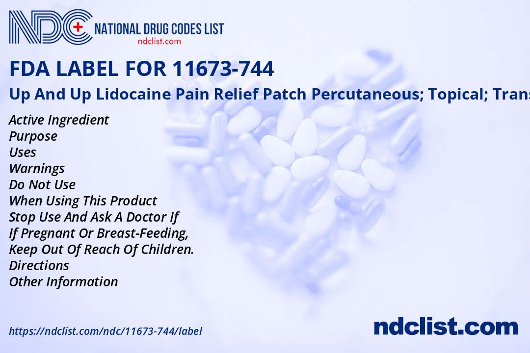 FDA Label for Up And Up Lidocaine Pain Relief - Indications, Usage ...