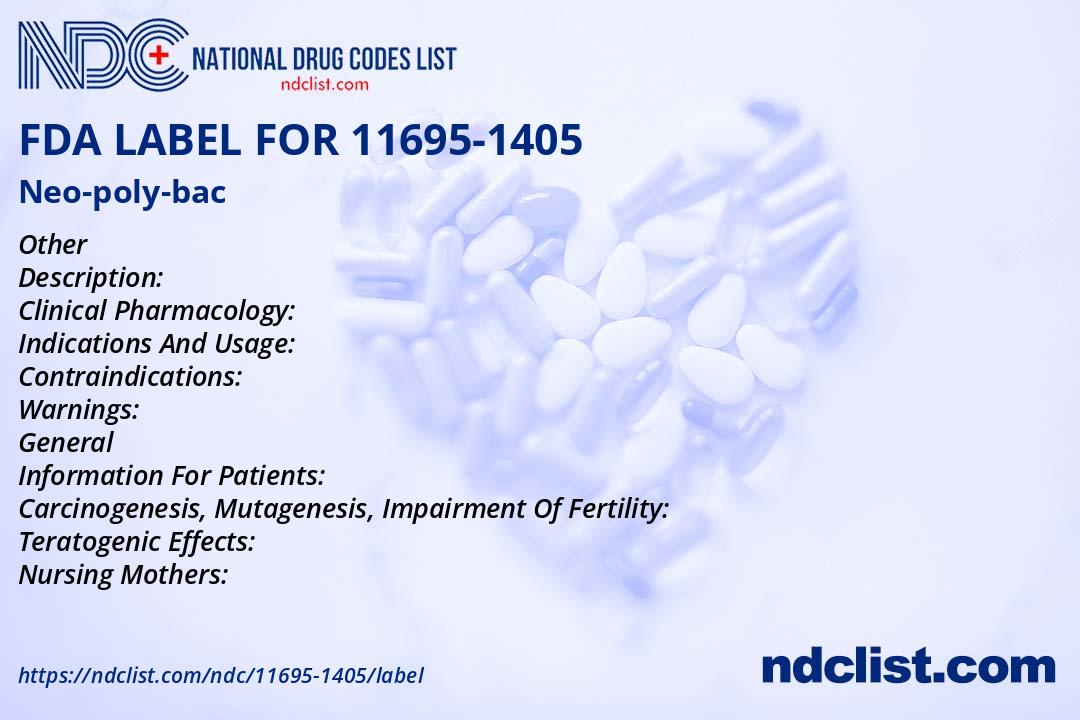 FDA Label for Neo-poly-bac - Indications, Usage & Precautions