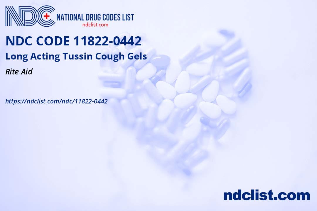 NDC 11822-0442 Long Acting Tussin Cough Gels