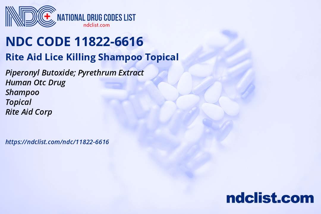 NDC 11822-6616 Rite Aid Lice Killing Shampoo Topical