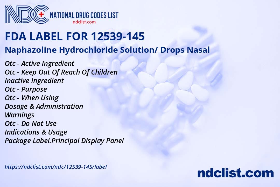 FDA Label for Naphazoline Hydrochloride - Indications, Usage & Precautions