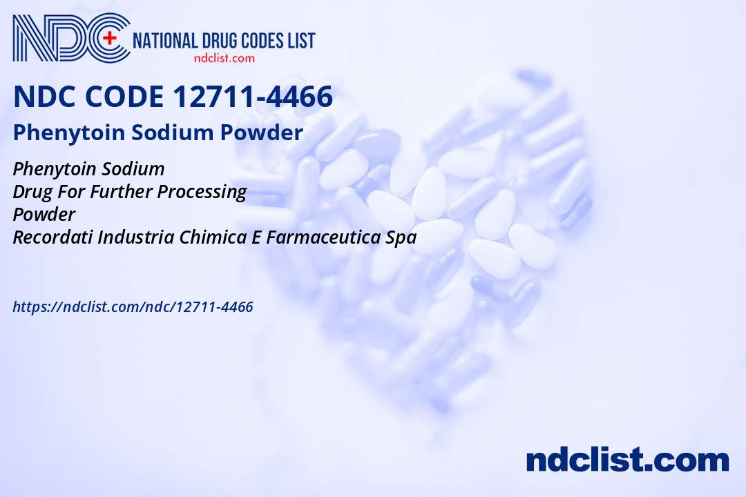 Phenytoin Sodium Powder- NDC12711-4466