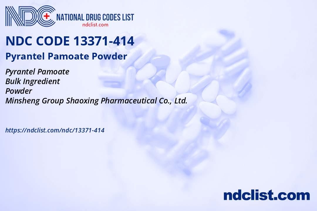 NDC 13371-414 Pyrantel Pamoate Powder