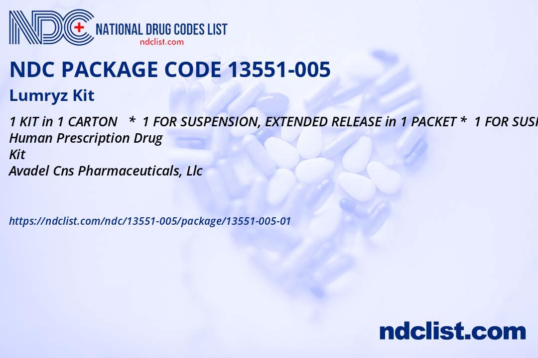 Lumryz Kit- NDC13551-005-01