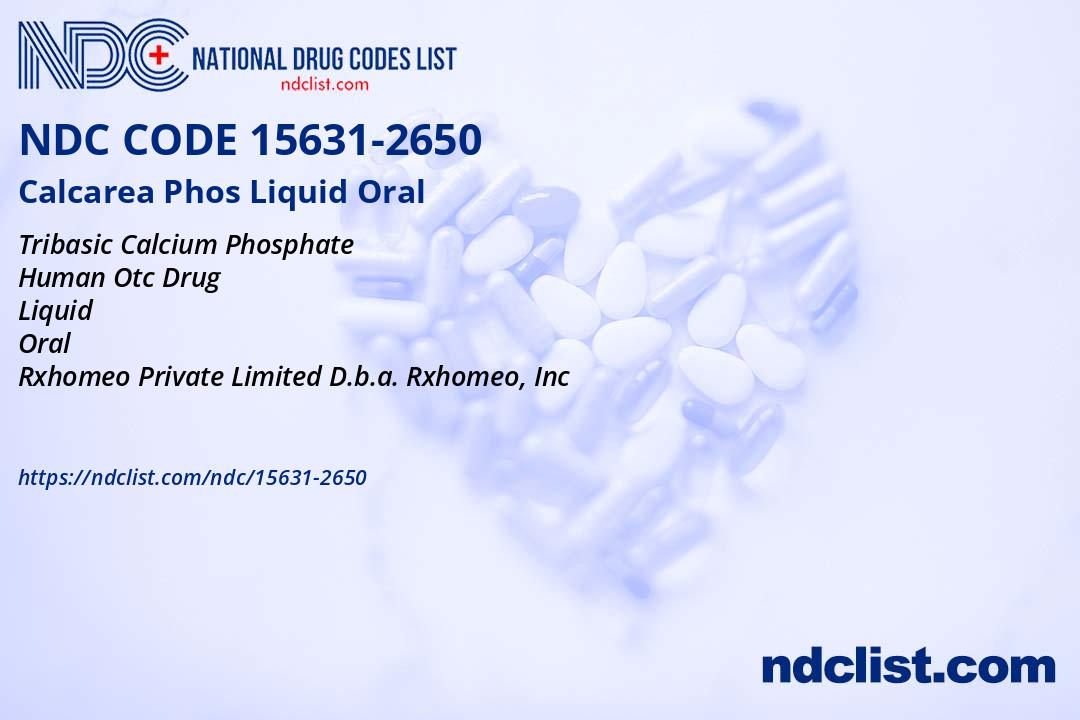 Calcarea Phos Liquid- NDC15631-2650