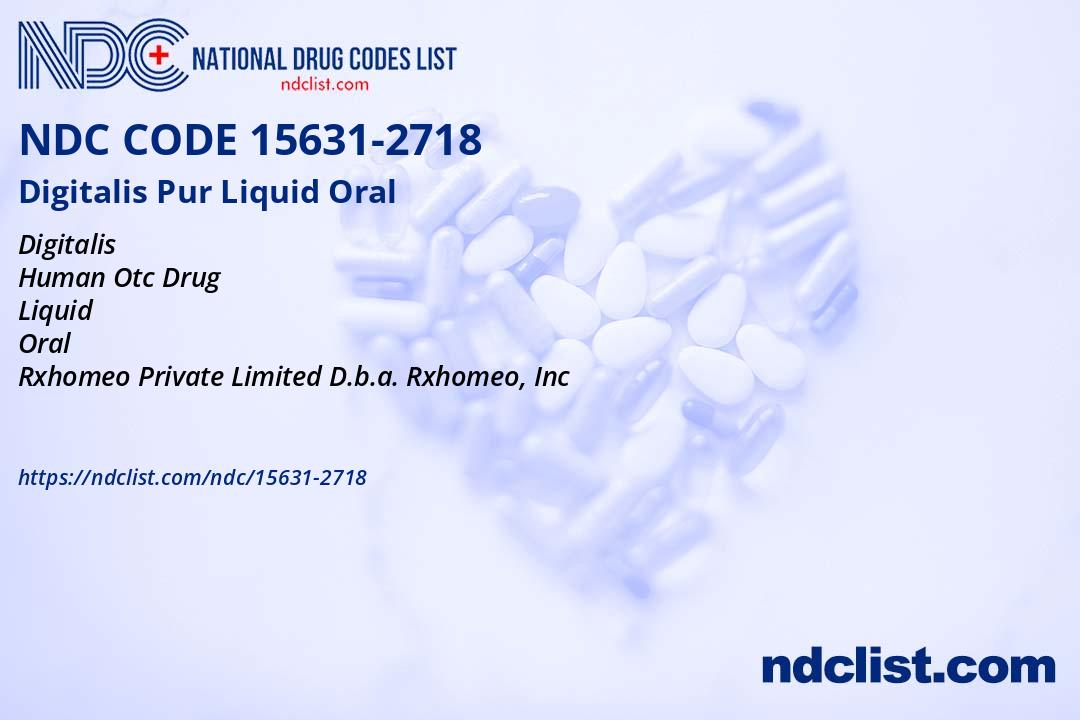 Digitalis Pur Liquid- NDC15631-2718