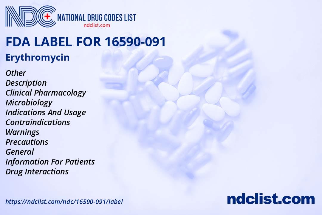 FDA Label for Erythromycin - Indications, Usage & Precautions