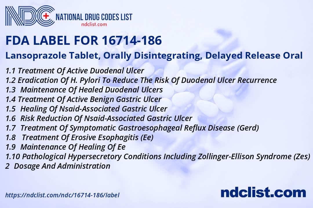 FDA Label for Lansoprazole Tablet, Orally Disintegrating, Delayed ...