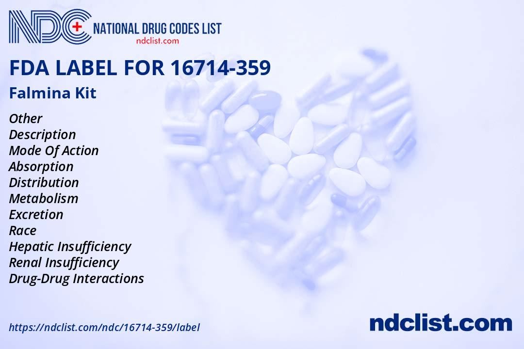 FDA Label for Falmina Kit - Indications, Usage & Precautions