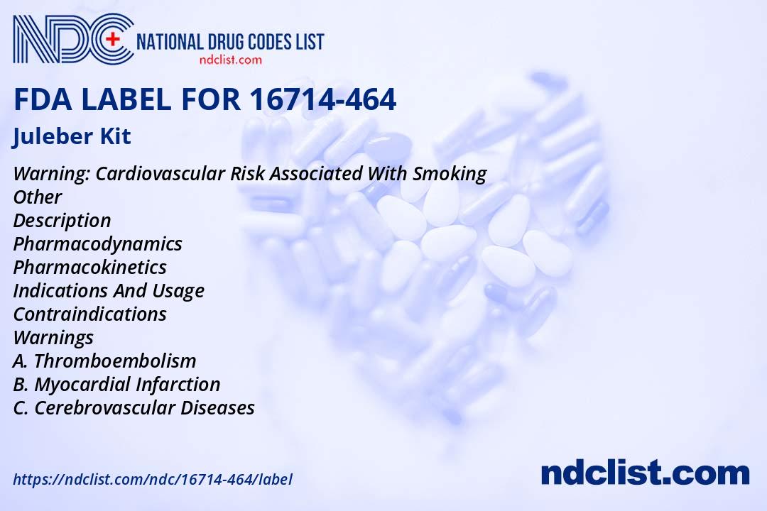 Juleber Kit - FDA Label NDC 16714-464
