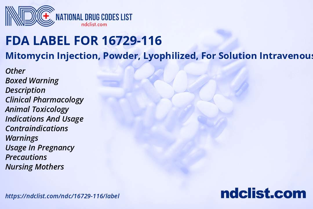 FDA Label for Mitomycin Injection, Powder, Lyophilized, For Solution ...