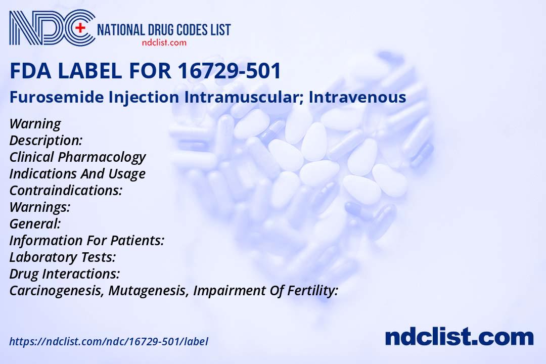 FDA Label for Furosemide Injection Intramuscular; Intravenous ...