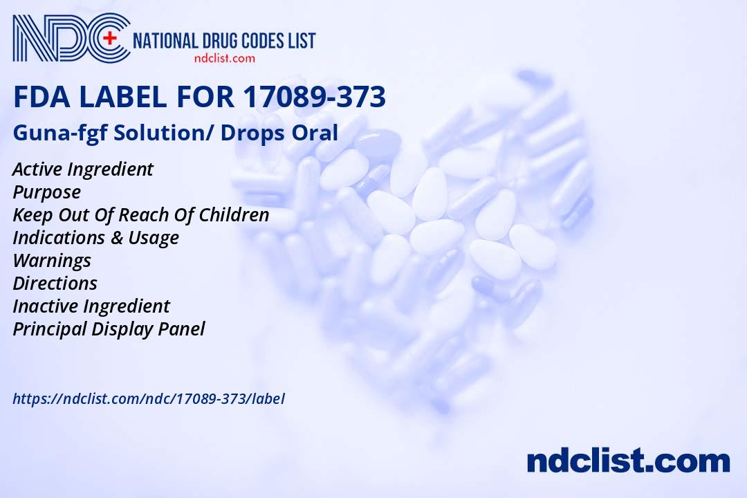 FDA Label for Guna-fgf Solution/ Drops Oral - Indications, Usage ...