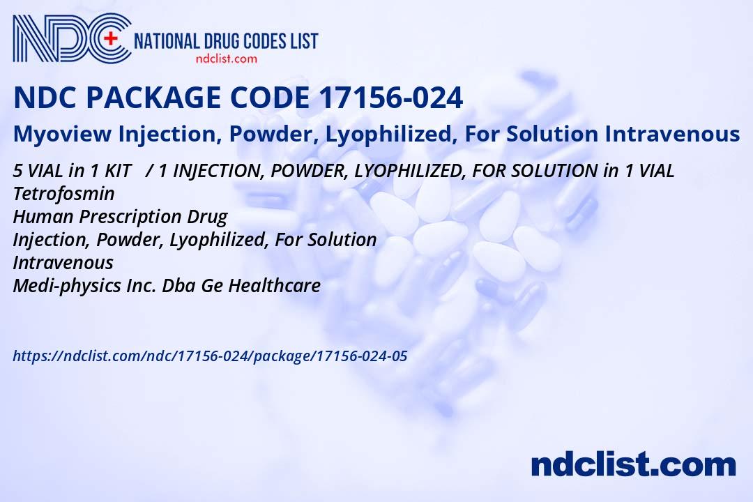 Myoview- NDC17156-024-05