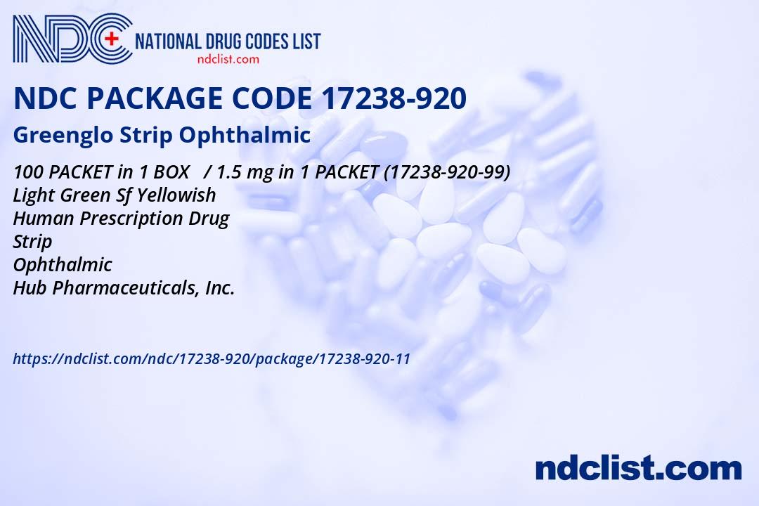 Greenglo- NDC17238-920-11