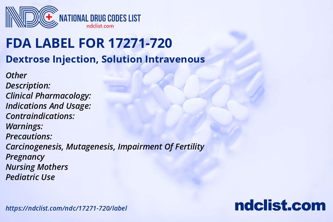 Fda Label For Dextrose Injection Solution Intravenous Indications Usage And Precautions