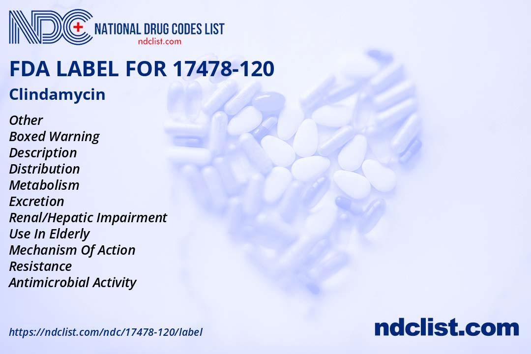 Clindamycin- FDA Label NDC17478-120