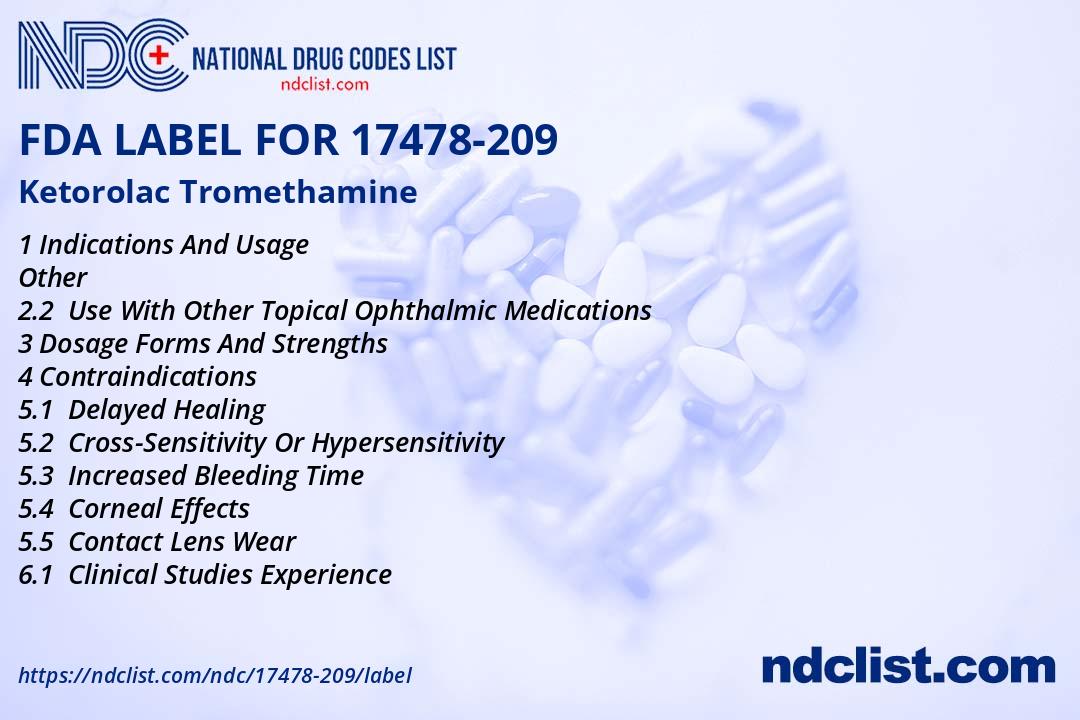 FDA Label for Ketorolac Tromethamine - Indications, Usage & Precautions