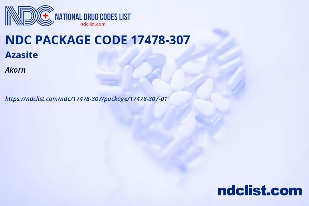 NDC Package 17478-307-01 Azasite