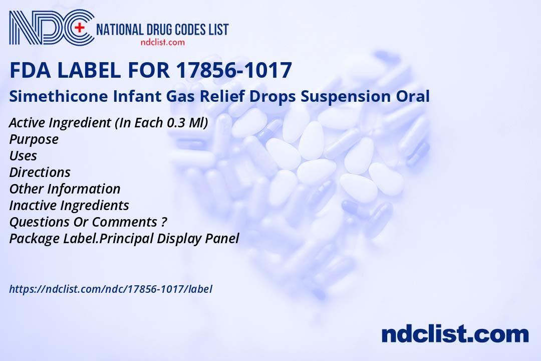 FDA Label for Simethicone Infant Gas Relief Drops Suspension Oral ...